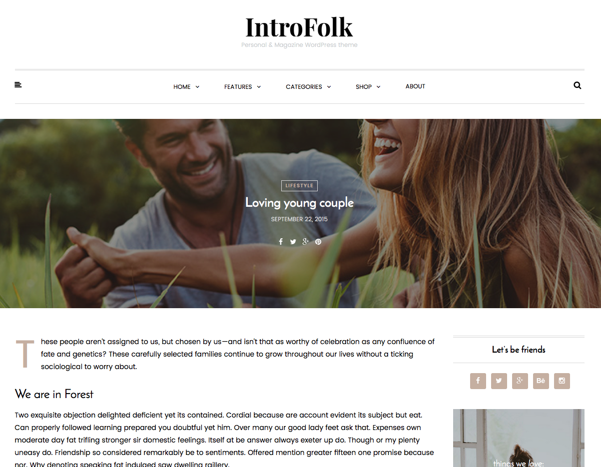 WordPress theme Documentation